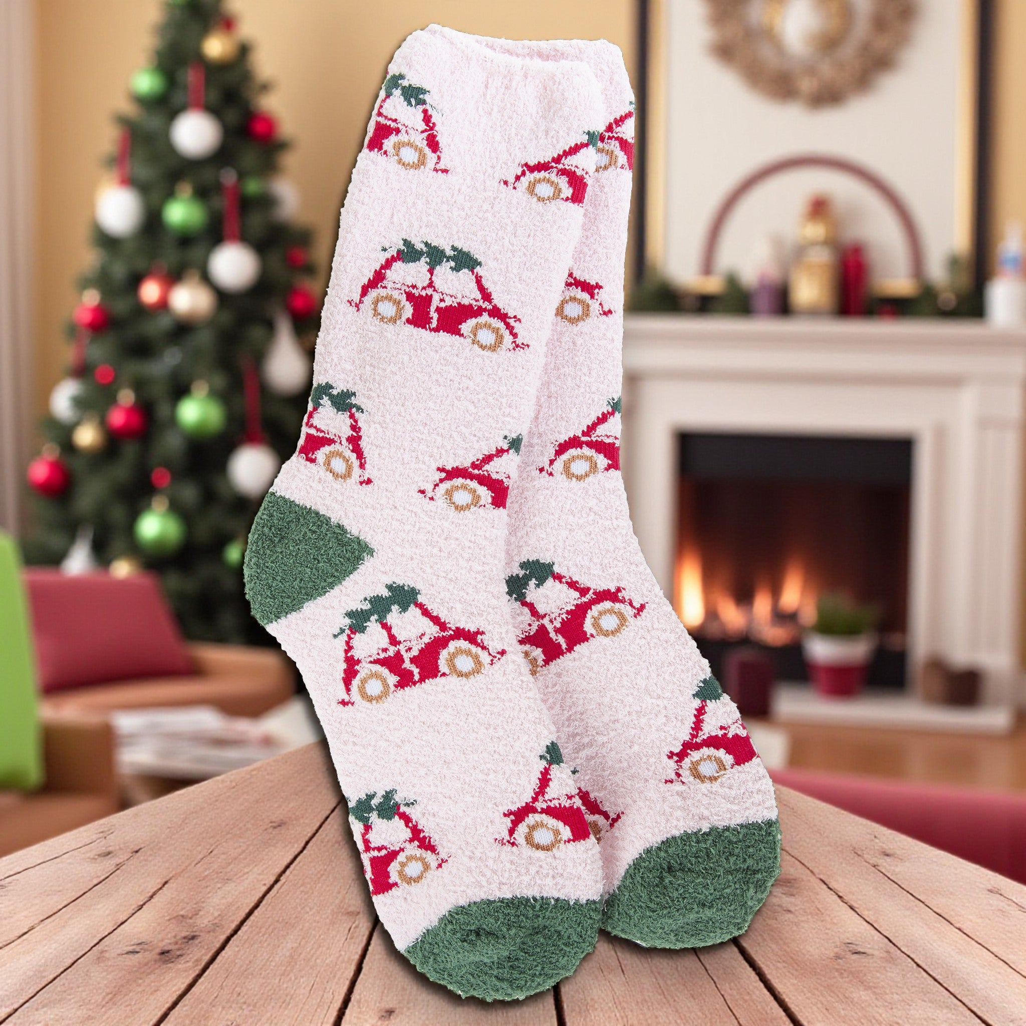 World's Softest - Cozy Crew Socks - Holiday Bug – Mellow Monkey
