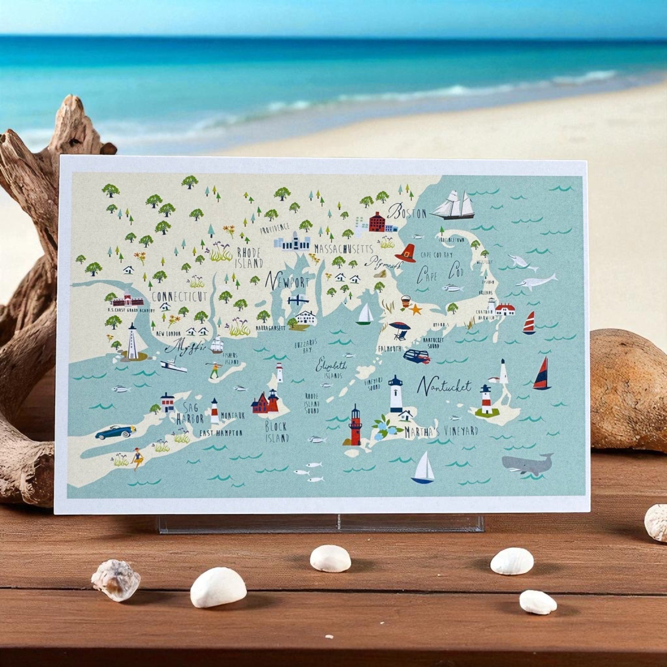 Northern Shores 4" x 6" Postcard – Mellow Monkey