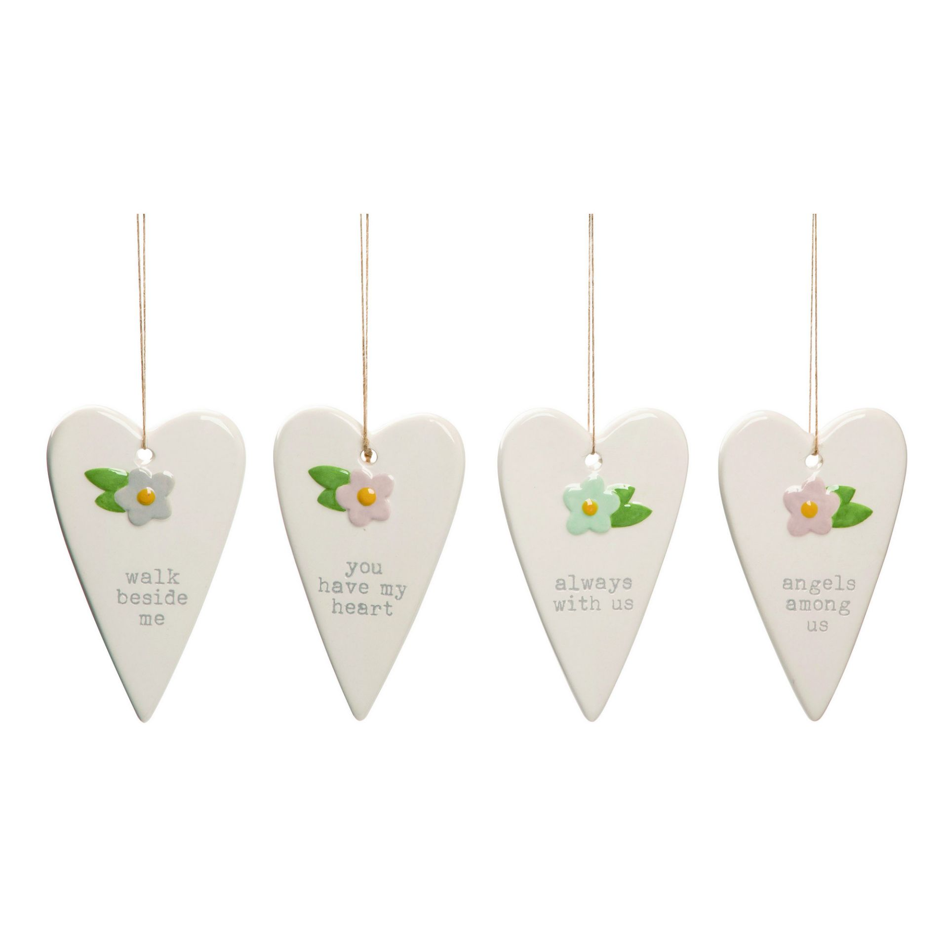 Ceramic Heart Faith Ornament - 5-in – Mellow Monkey