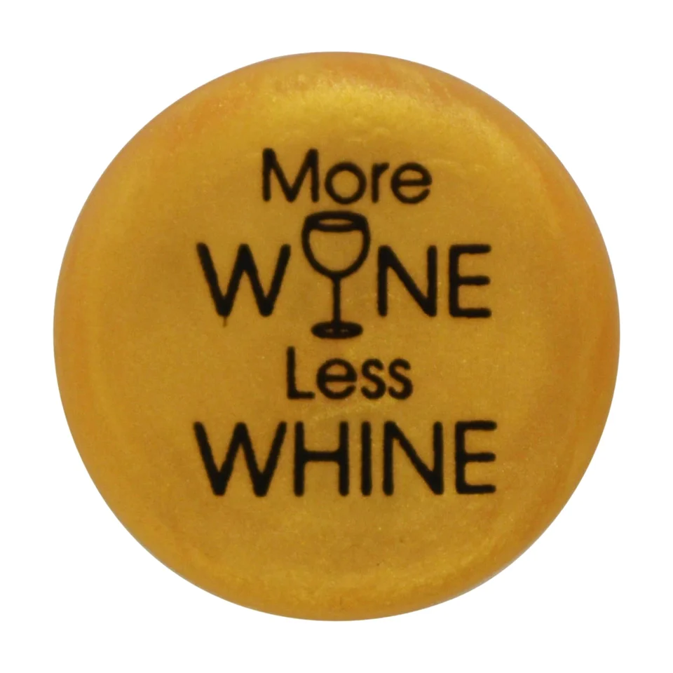 More Wine Less Whine - Capabunga Wine Bottle Top Seal – Mellow Monkey
