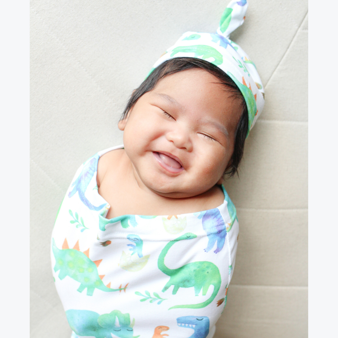 Cutie Cocoon™ Matching Cocoon & Hat Set - Dino – Mellow Monkey
