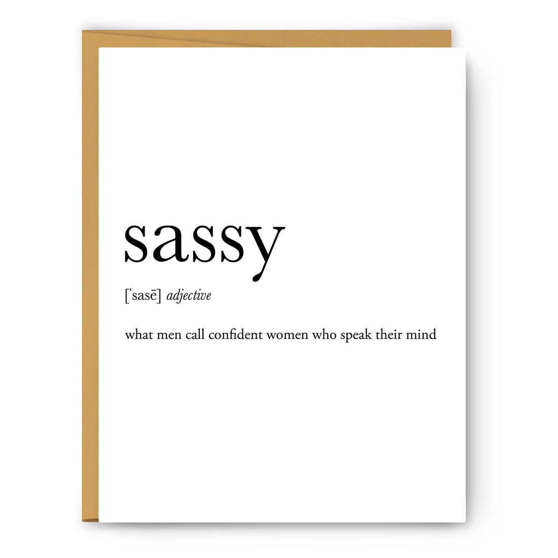 Footnotes - Sassy Definition - Greeting Card – Mellow Monkey