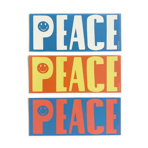 PEACE - Vinyl Decal Bumper Sticker 5-1/2-in – Mellow Monkey