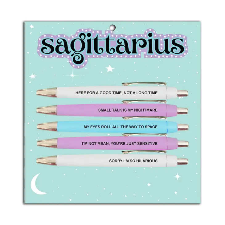 Sagittarius - 5 Pen Astrology Set – Mellow Monkey