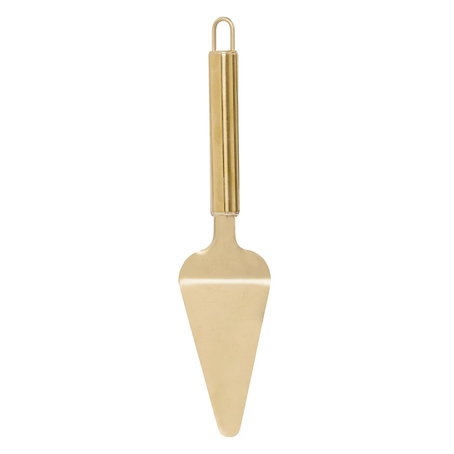 Stainless Steel Cake Server - Gold Finish - 10-1/2-in – Mellow Monkey