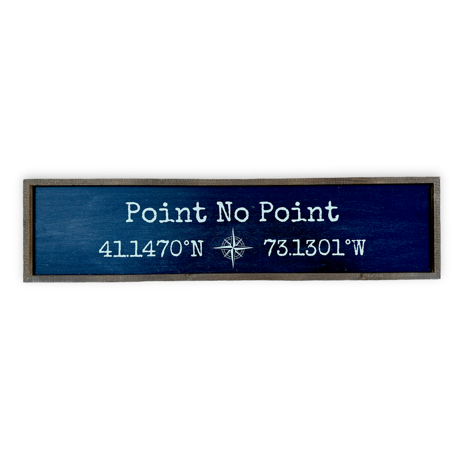 Point No Point Coordinate Sign - 24-in – Mellow Monkey