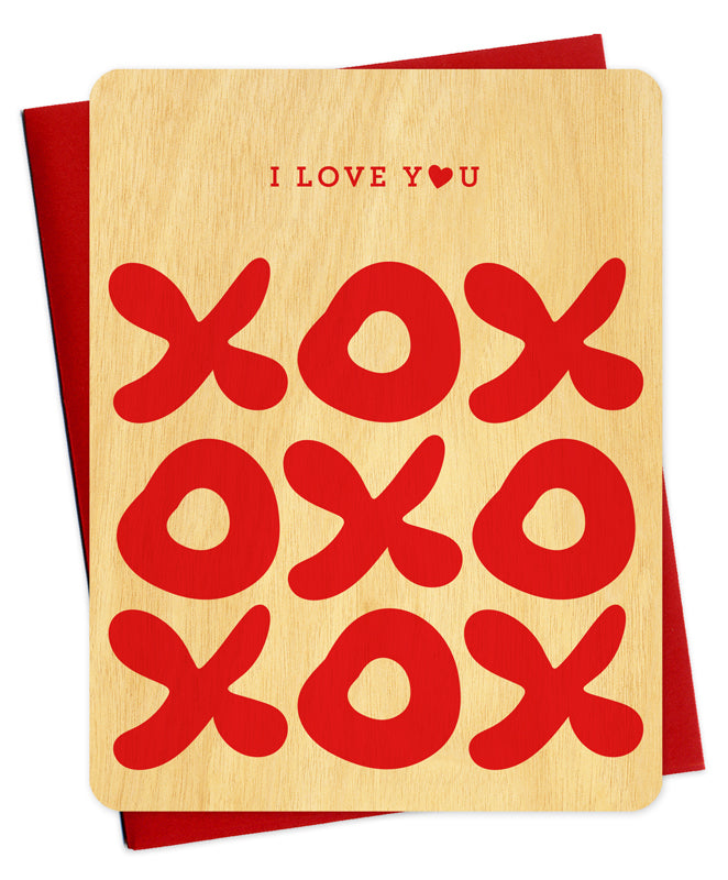 XOXO Real Wood Greeting Card WC1385 Night Owl Paper Love Romance ...